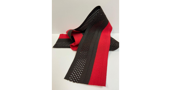 2 in 1 inserted elastic piping with mesh effects